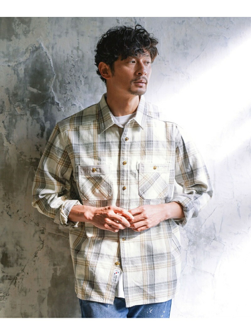 【楽天市場】【SALE／50%OFF】BAYFLOW (M)ヘビーツイルチェックシャツ ベイフロー トップス シャツ・ブラウス ベージュ ピンク ブルー【RBA_E】：Rakuten ...