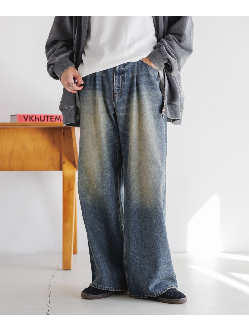 【楽天市場】【SALE／40%OFF】RAGEBLUE ＜新色追加!＞12オンス/ヴィンテージライクデニムワイドフレアパンツ レイジブルー ...