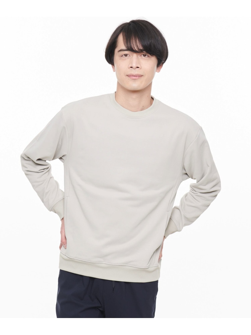 【楽天市場】KAITEKI+ 裏毛中空糸クルートレーナー カイテキプラス トップス スウェット・トレーナー グレー ベージュ ブルー【送料無料 ...