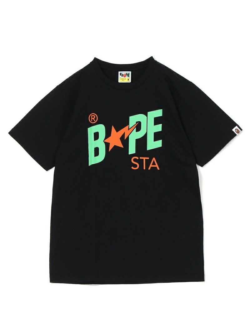 【楽天市場】A BATHING APE COLORS BAPE STA LOGO TEE ア ベイシング エイプ トップス カットソー・Tシャツ ブラック グリーン パープル ホワイト【送料 ...