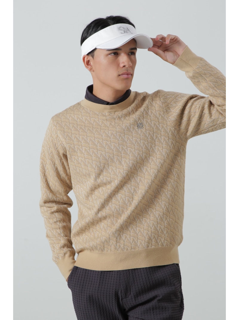【楽天市場】【SALE／30%OFF】St ANDREWS 14G STAロゴジャガード クルーネックニットプルオーバー (MENS ...
