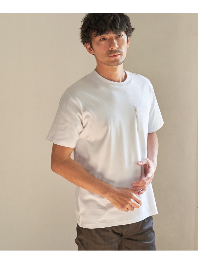 【楽天市場】IKKA LOUNGE ポンチクルーネックジャケットTシャツ イッカ トップス カットソー・Tシャツ ホワイト：Rakuten Fashion Men