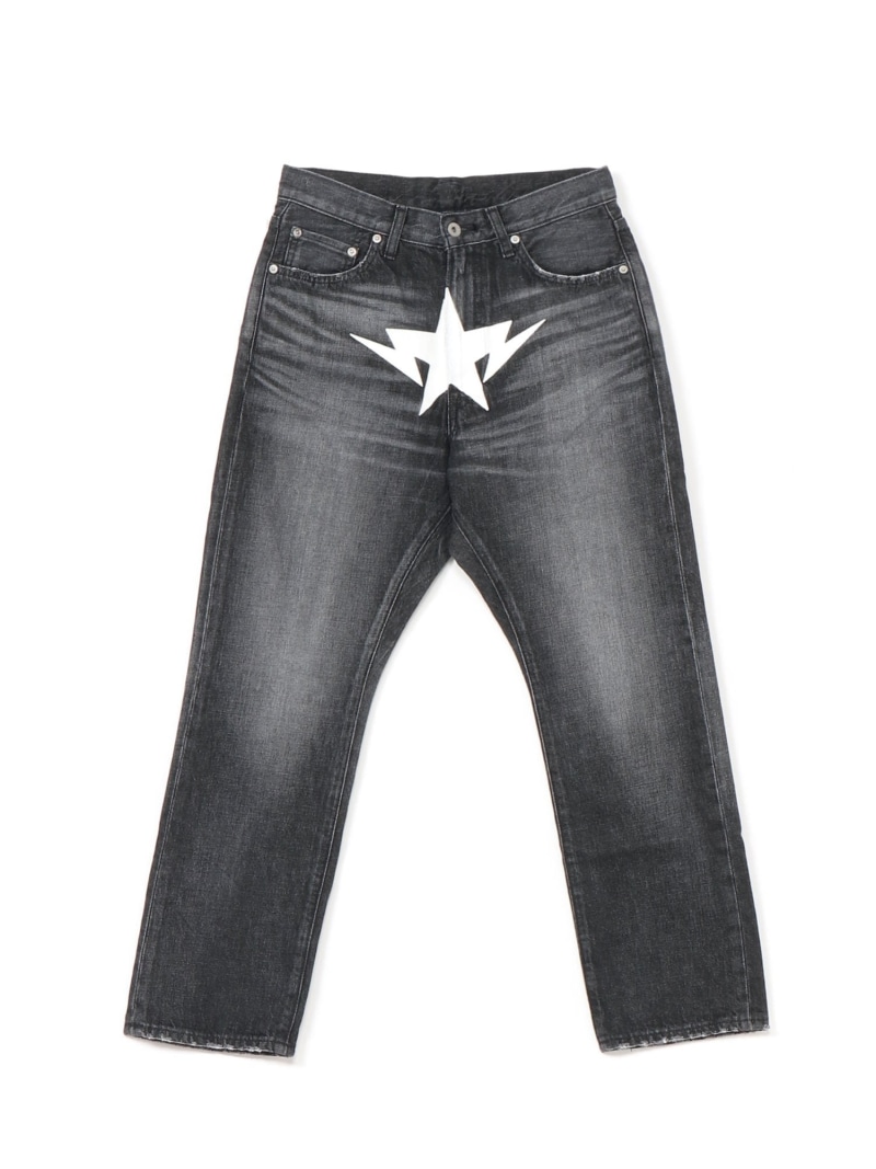 【楽天市場】A BATHING APE (M)TWIN STA RELAXED FIT 13 OZ DENIM PANTS ア ベイシング ...