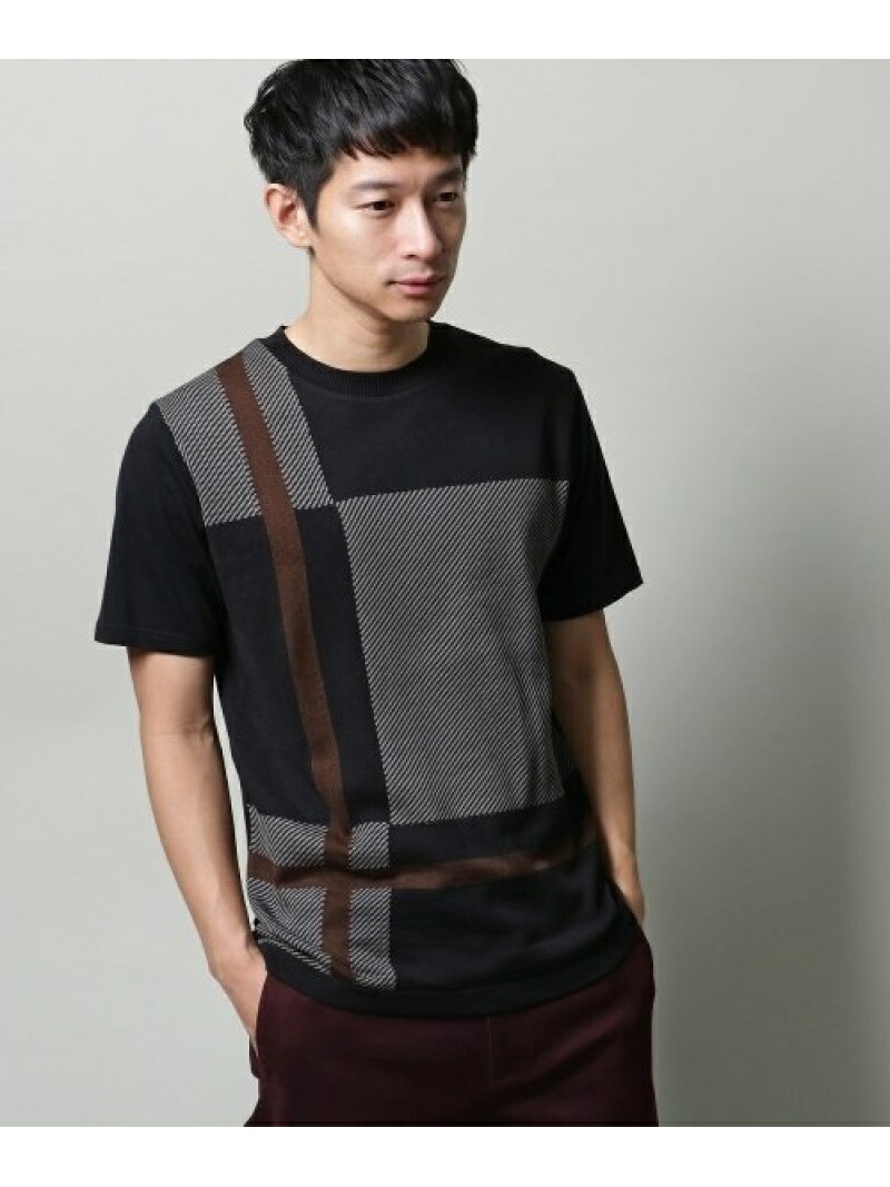 【楽天市場】THE SHOP TK ビッグチェックTシャツ ザ ショップ ティーケー トップス カットソー・Tシャツ パープル ネイビー ブラック ブラウン：Rakuten Fashion Men