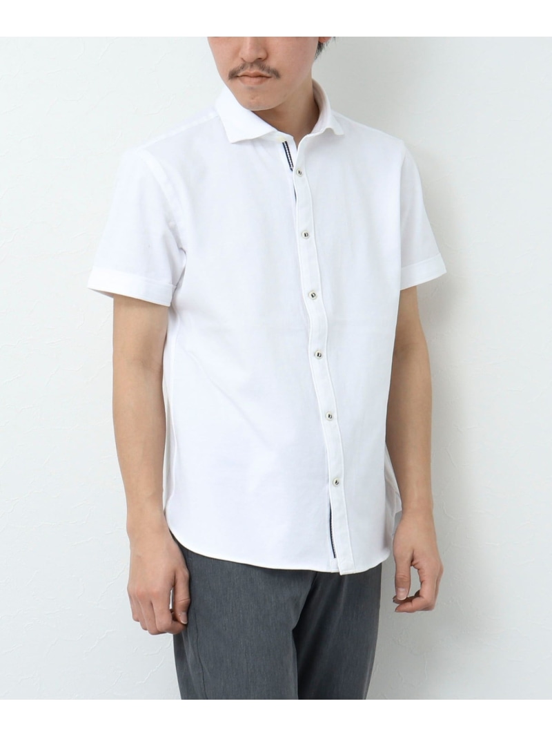 【楽天市場】【SALE／45%OFF】NOLLEY'S goodman ＜ビジカジ対応＞パラシュートボタン 半袖シャツ ノーリーズ トップス シャツ・ブラウス ネイビー ホワイト ブルー ...