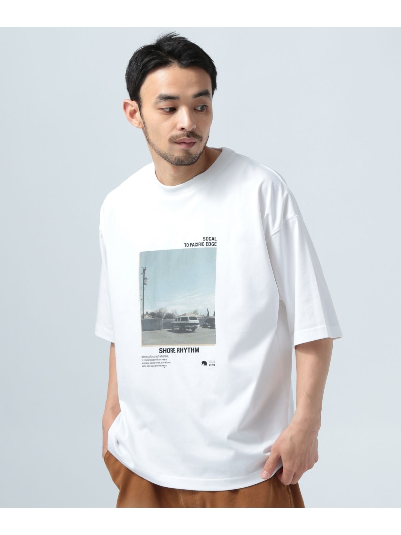 【楽天市場】BAYFLOW 【接触冷感】フォトクール半袖Tシャツ ベイフロー トップス カットソー・Tシャツ ホワイト ブラック【送料無料】：Rakuten Fashion Men