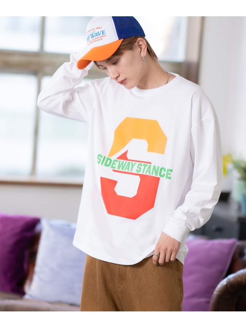 【楽天市場】【SALE／30%OFF】SIDEWAY STANCE SIDEWAY STANCE サイドウェイスタンス カレッジロゴ 長袖Tシャツ インプローブス トップス カットソー・T ...