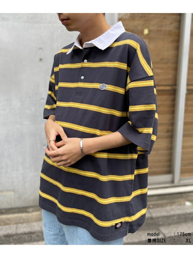 【楽天市場】【SALE／20%OFF】Dickies Dickies/(U)天竺半そでラガーシャツ 3278-5439 セットアップセブン ...