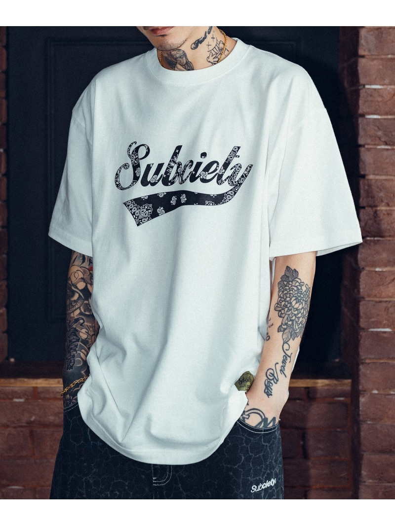 【楽天市場】【SALE／30%OFF】Subciety Bandana glorious tee サブサエティ トップス カットソー・Tシャツ ...