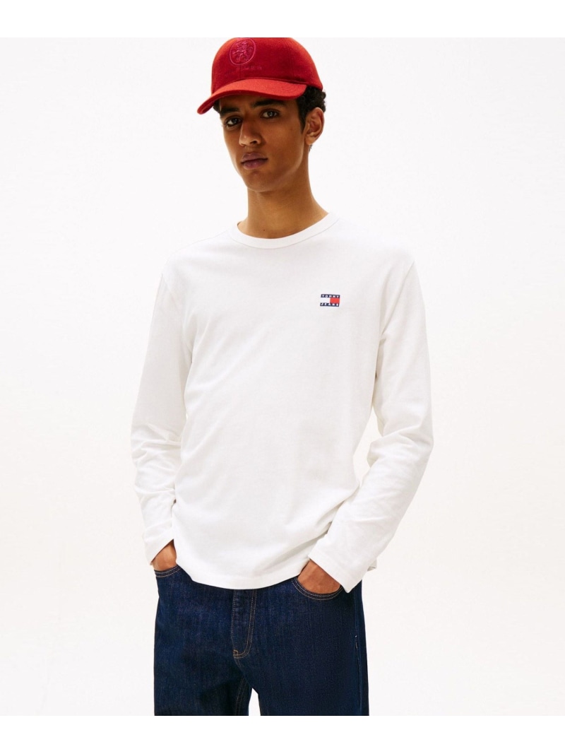 【楽天市場】TOMMY JEANS レギュラーバッジロングスリーブTシャツ トミーヒルフィガー トップス カットソー・Tシャツ ブラック ...
