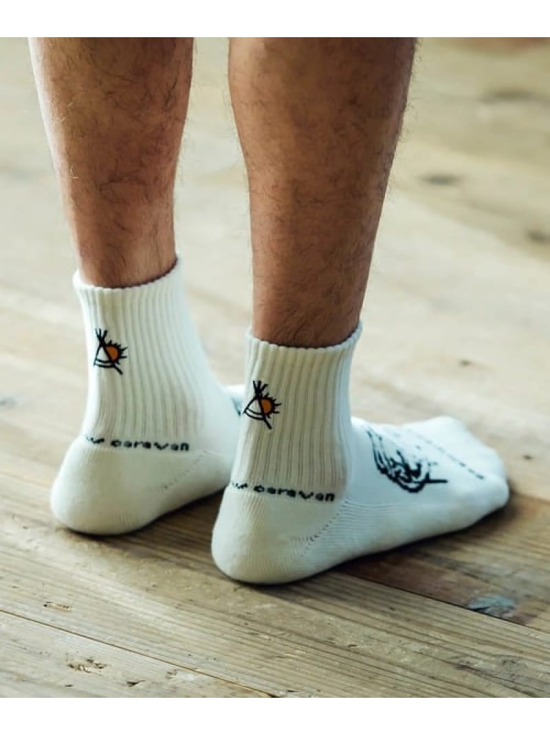 【楽天市場】go slow caravan パイルジャガード刺繍クウォーターソックス (MENS/WOMENS) ゴースローキャラバン 靴下・レッグウェア 靴下 パープル オレンジ ブルー ...