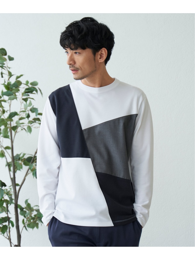 【楽天市場】【SALE／30%OFF】ikka ブロックスポンチロンT イッカ トップス カットソー・Tシャツ ホワイト ネイビー ブルー グリーン【RBA_E】：Rakuten ...