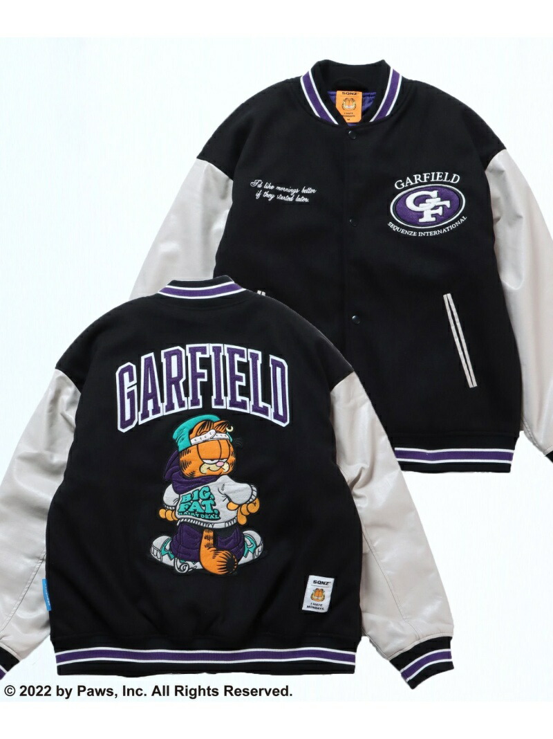 【楽天市場】B ONE SOUL 【SEQUENZ】GF STADIUM JACKET / ガーフィールド フェイクメルトン 刺繍 ワッペン スタジャン ナバル ジャケット・アウター ...