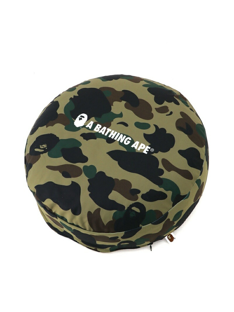 【楽天市場】A BATHING APE 1ST CAMO A BATHING APE CIRCLE FLUFFY BEADS CUSHION ...