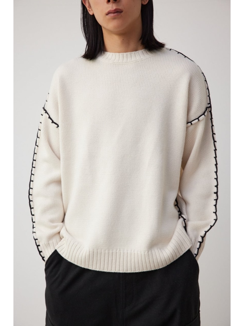 【楽天市場】【SALE／50%OFF】AZUL BY MOUSSY ブランケットステッチニットプルオーバー アズールバイマウジー トップス ...