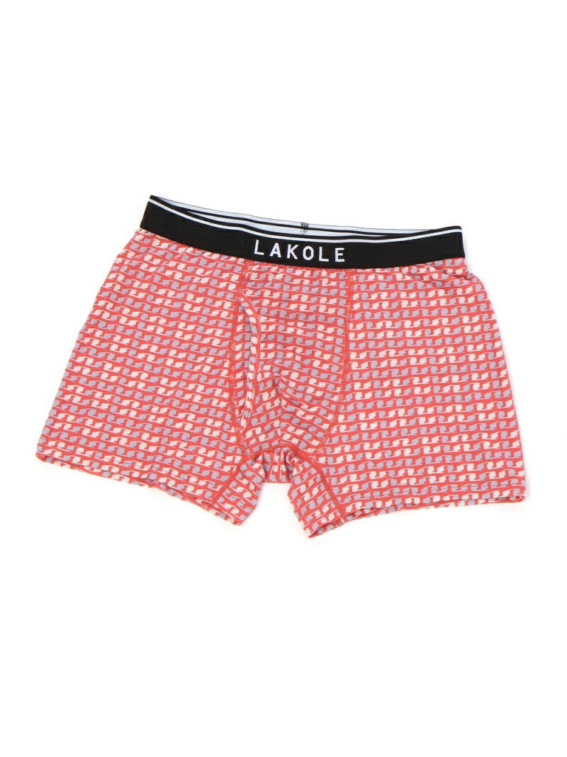 【楽天市場】LAKOLE (M)PEレトロプリントボクサー ラコレ インナー・ルームウェア ボクサーパンツ・トランクス レッド：Rakuten Fashion Men