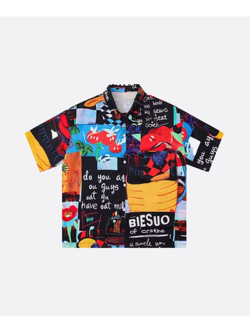 【楽天市場】U:UME Flaming Shirt ユーム トップス シャツ・ブラウス ブラック【先行予約】*【送料無料】：Rakuten ...