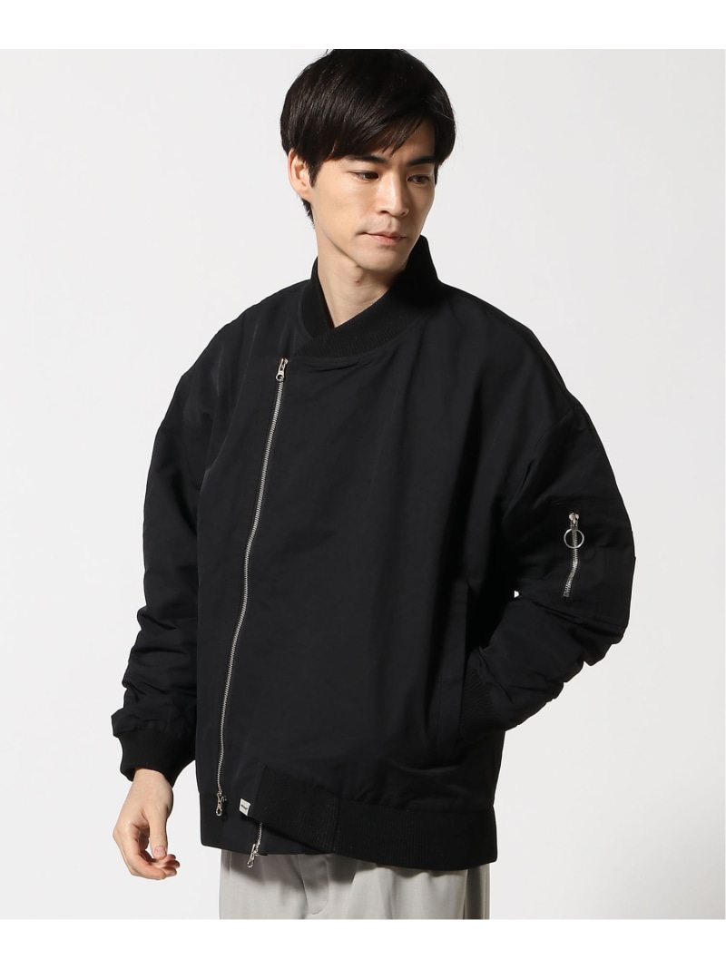 【楽天市場】rehacer rehacer:60/40 Cloth W Zip MA-1 Jacket レアセル ジャケット・アウター MA-1 ネイビー カーキグリーン ブラック【送料無料 ...