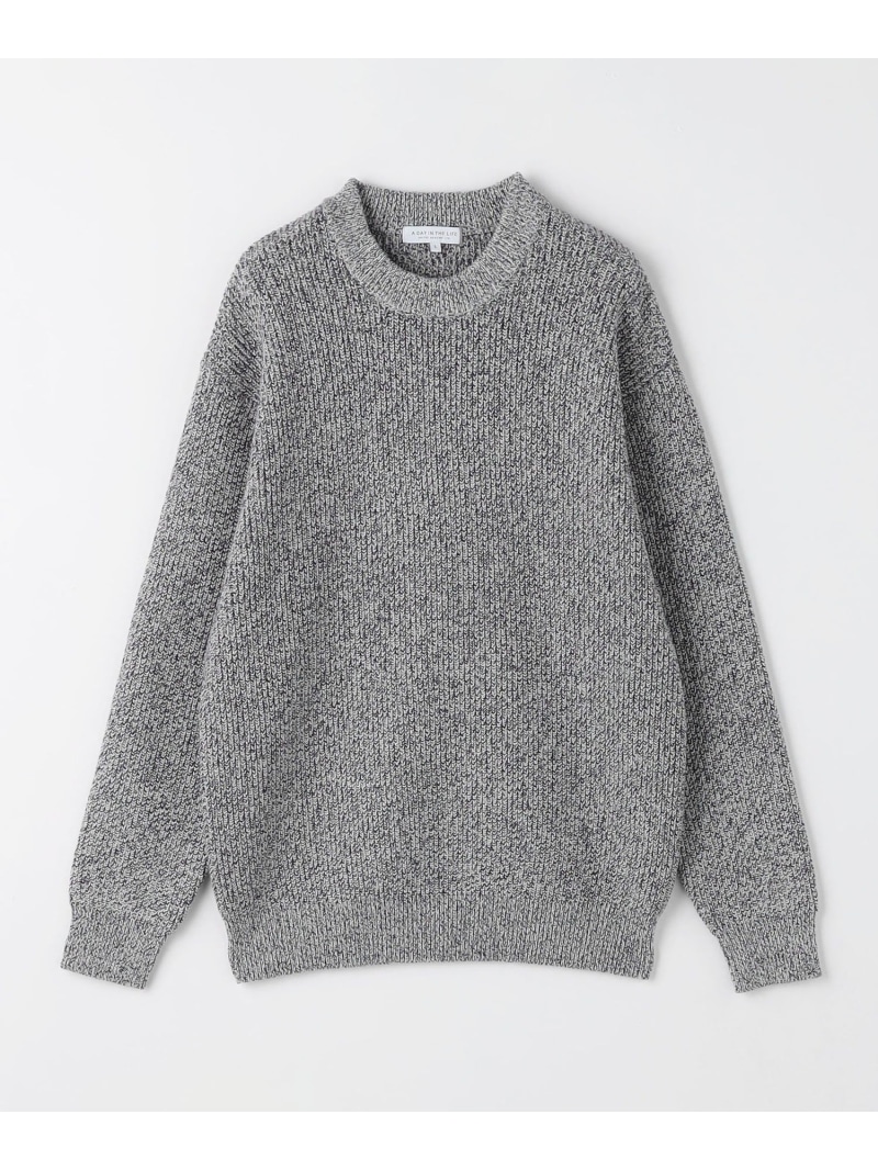 【楽天市場】【SALE／50%OFF】a day in the life ミドルゲージ アゼ ミックスカラーニット -ハンドウォッシャブル ...