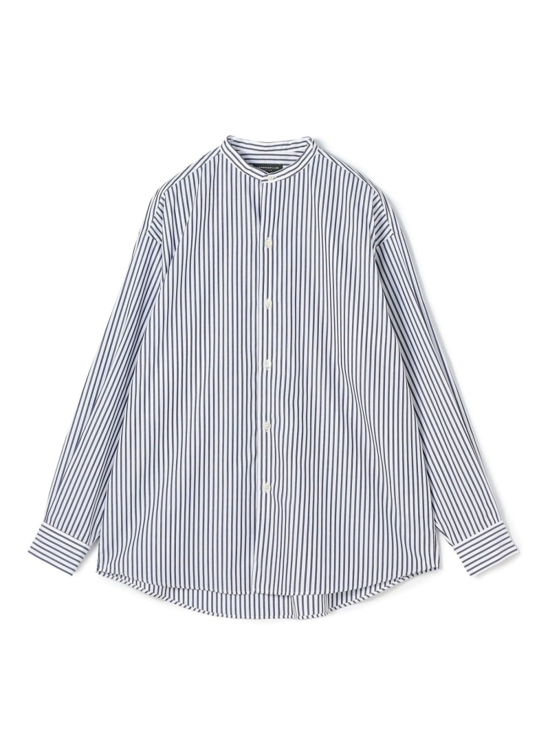 【楽天市場】【SALE／50%OFF】TOMORROWLAND MEN コットンタイプライター ストライプ バンドカラーシャツ トゥモロー ...