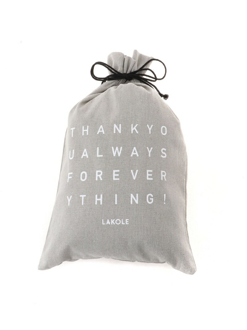 【楽天市場】【SALE／50%OFF】LAKOLE (U)GIFTBAG-L THANKS ラコレ 福袋・ギフト・その他 ラッピングキット グレー ブラック ホワイト【RBA_E ...