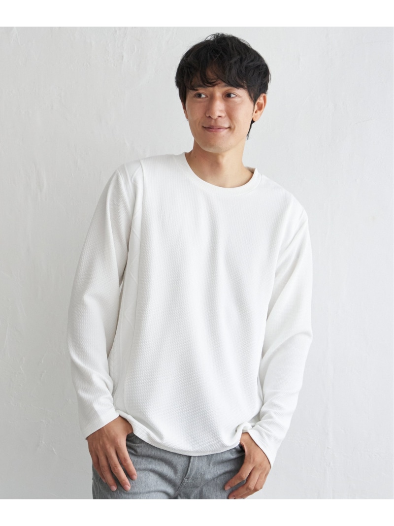 【楽天市場】ikka フクレジャカード切り替えロンT イッカ トップス カットソー・Tシャツ グリーン ホワイト ベージュ ネイビー：Rakuten Fashion Men