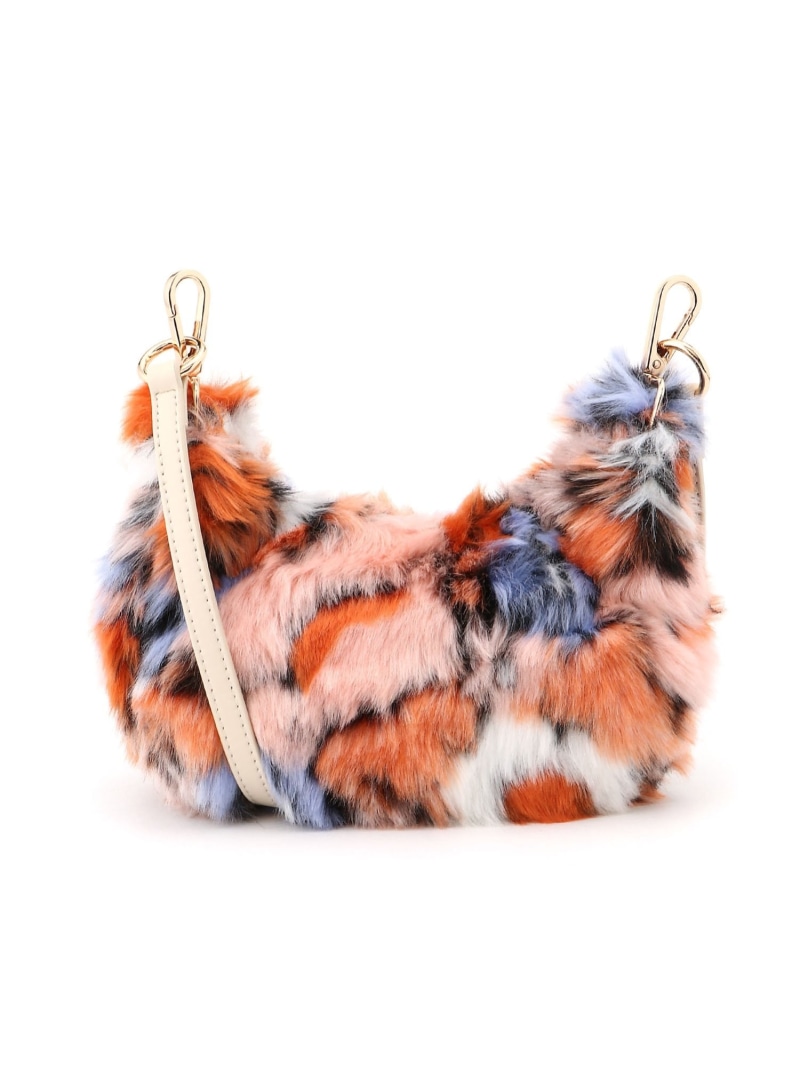 【楽天市場】【SALE／50%OFF】cache cache (L)カシュカシュ cachecache / 花柄エコファーチェーンショルダー アンビリオン バッグ ショルダーバッグ ピンク ...