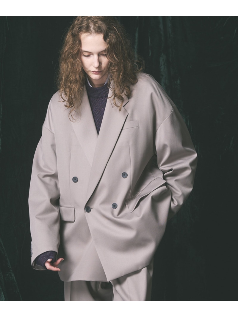 【楽天市場】MAISON SPECIAL Wool Mix Prime-Over Double Tailored Jacket メゾン ...