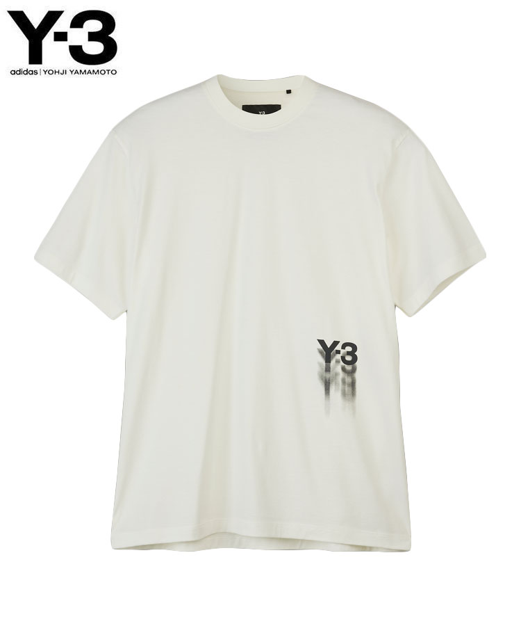 【楽天市場】Y-3 ワイスリー メンズ Tシャツ GFX SS TEE IZ3123 ホワイト 半袖 トップス プリント ロゴ グラフィック ...