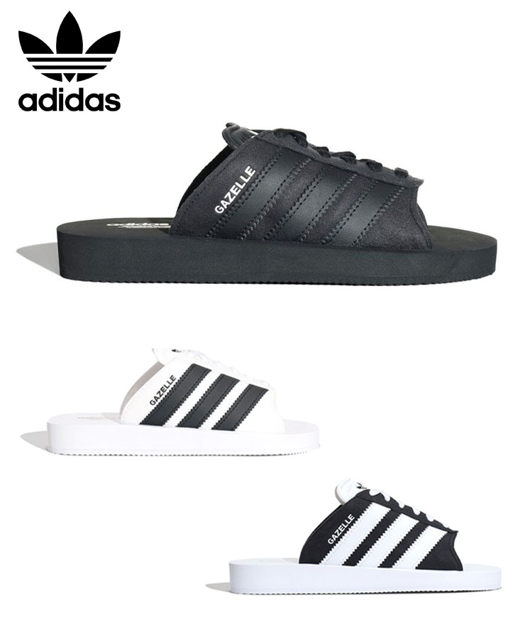 【楽天市場】レディース adidas ガゼル ビーチスライド Gazelle Beach Slides JQ7420 JQ7421 ...
