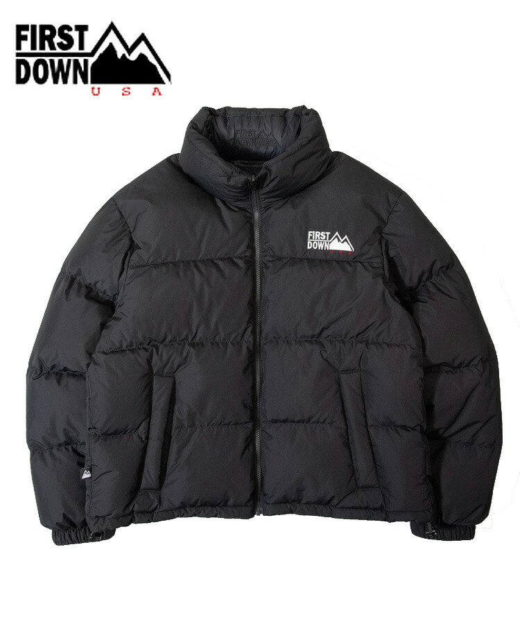 【楽天市場】FIRST DOWN ファーストダウン ダウンジャケット メンズ BUBBLE DOWN JACKET SHORT バブルダウンジャケット ショート ブラック F742040 ...