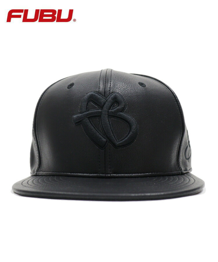 【楽天市場】FUBU フブ メンズ キャップ "FB"Faux Leather Cap ブラック FAM-51903 帽子 スナップバック ...
