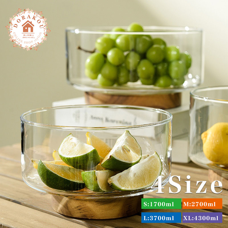 【楽天市場】4300ml ガラスウッドコンポート ラージ：ONLINE SHOP stylish