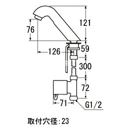 【楽天市場】水栓金具 自動水栓(手洗用) EY501-13 三栄水栓【送料無料】 02P01Mar1：スダ水周りショップ