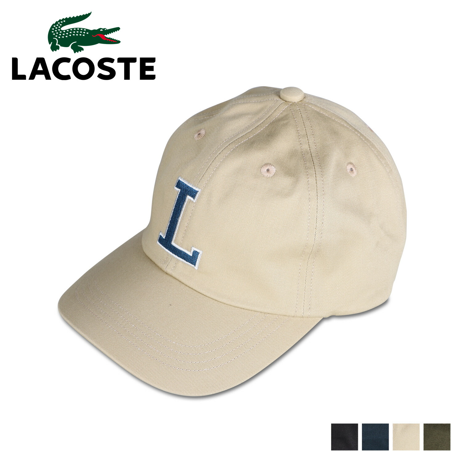 【楽天市場】【最大1000円OFFクーポン配布中】 LACOSTE ラコステ キャップ 帽子 メンズ レディース NEW L LOGO CAP ...