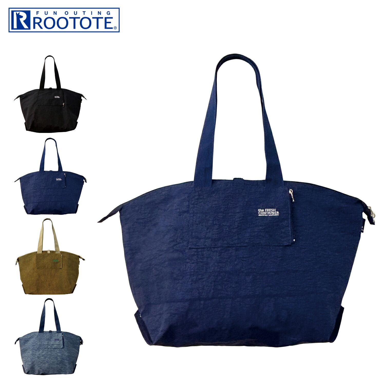 【楽天市場】ルートート ROOTOTE トートバッグ バッグ ショルダー メンズ レディース 肩掛け 保冷機能付 ブラック ネイビー ベージュ ブルー 黒 1097：シュガーオンラインショップ