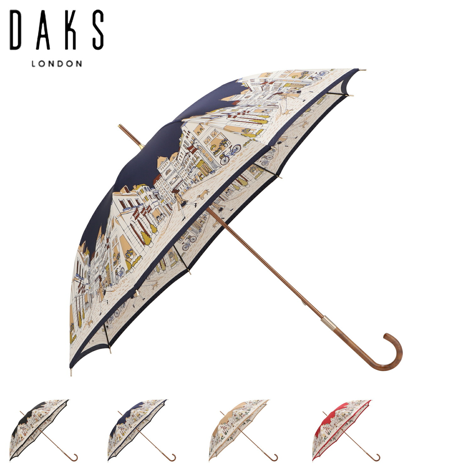 【楽天市場】DAKS ダックス 長傘 雨傘 レディース 60cm 軽量 日本製 ブラック ネイビー ベージュ レッド 黒 21-125-11109-00：シュガーオンラインショップ