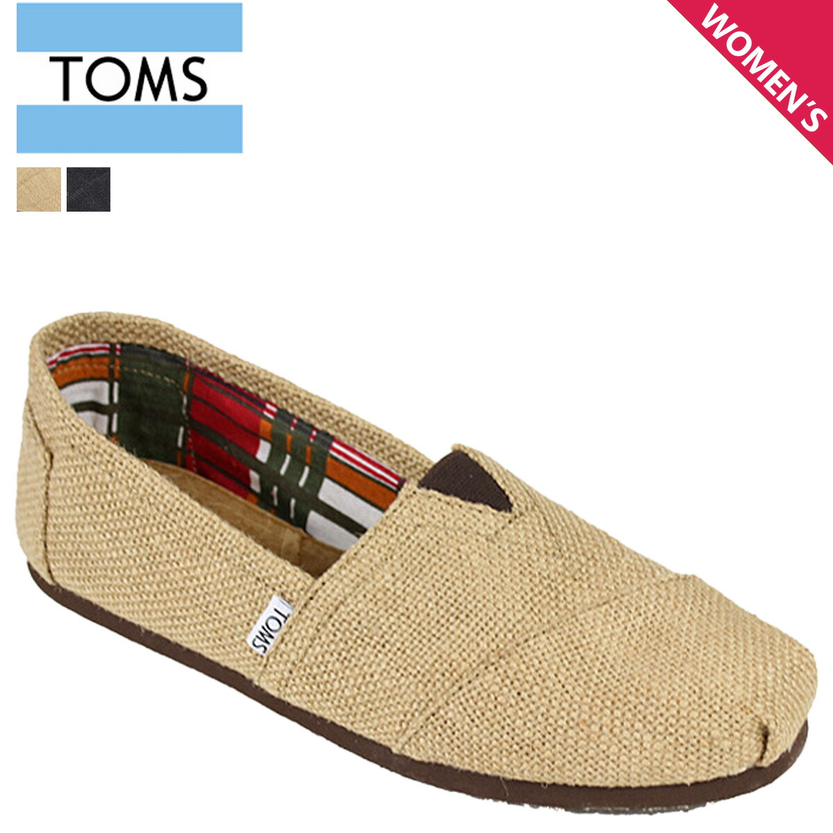 Sugar Online Shop | Rakuten Global Market: TOMS SHOES Toms shoes mens slip-on 001004A Burlap Men ...