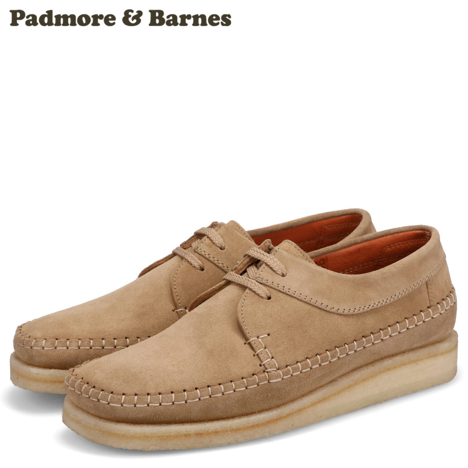 【楽天市場】パドモアアンドバーンズ PADMORE&BARNES シューズ ウィロー メンズ WILLOW ベージュ M387：シュガー ...