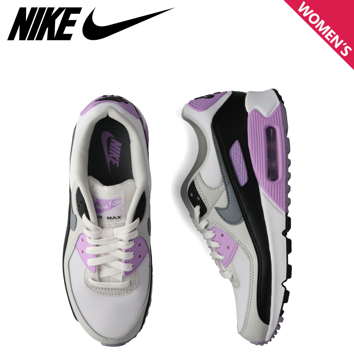 【楽天市場】NIKE ナイキ ウィメンズ エアマックス90 スニーカー レディース WMNS AIR MAX 90 ホワイト 白 DH8010 ...