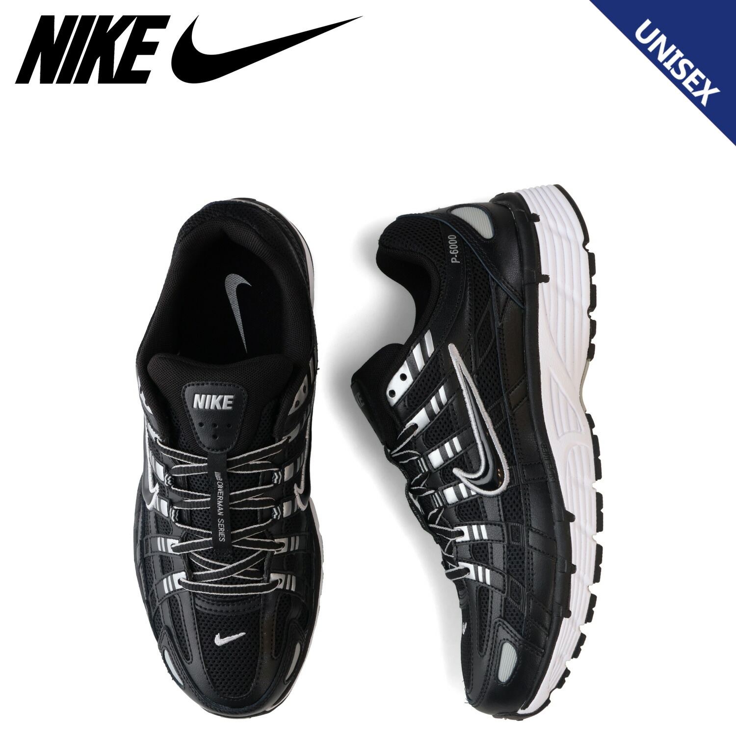 【楽天市場】NIKE ナイキ スニーカー メンズ レディース P-6000 ブラック 黒 CD6404-026：シュガーオンラインショップ