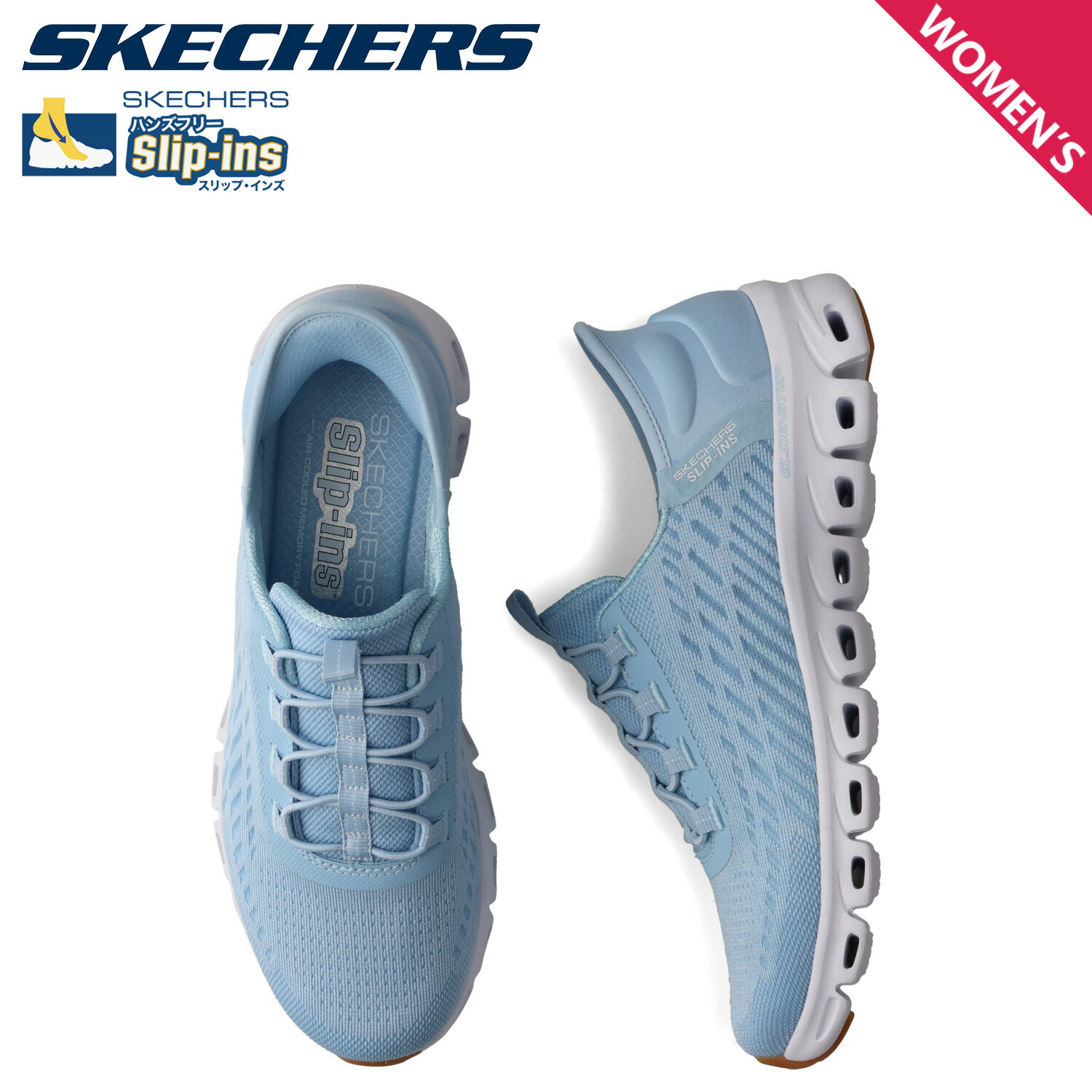 【楽天市場】SKECHERS スケッチャーズ スリップインズ グライドステップ トランクウィリティ スニーカー レディース SLIP-INS ...