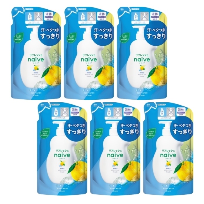 【楽天市場】【6セット】ナイーブ リフレッシュ ボディソープ （海泥配合） 詰替用 380mL naive クラシエ 液体タイプ つめかえ 詰め替え ボディケア なめらか おすすめ ロング ...