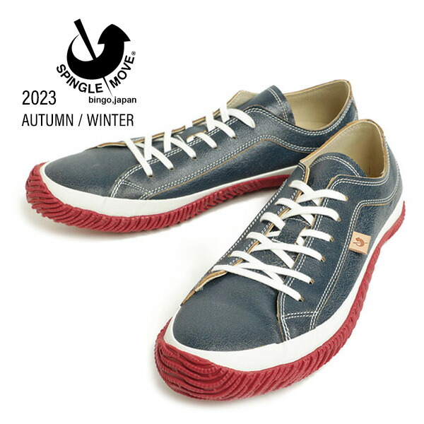 【楽天市場】SPINGLE MOVE スピングルムーブ メンズ スニーカー レザー カンガルー クラッキング SPM-110V レースアップ ...