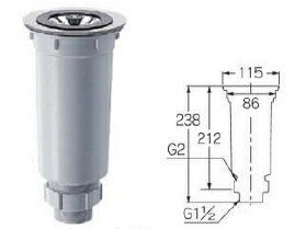 【楽天市場】カクダイ 流し台トラップ SS 4530：杉江商店