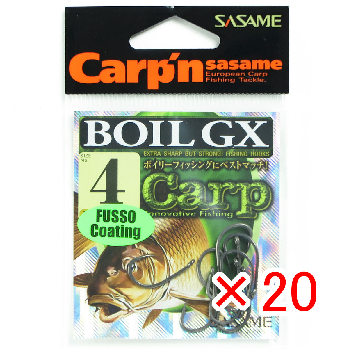 【楽天市場】【 まとめ買い ×20個セット 】 「 ささめ針 SASAME F-507 BOIL （ ボイル ） GX 4号 」 【 楽天 ...