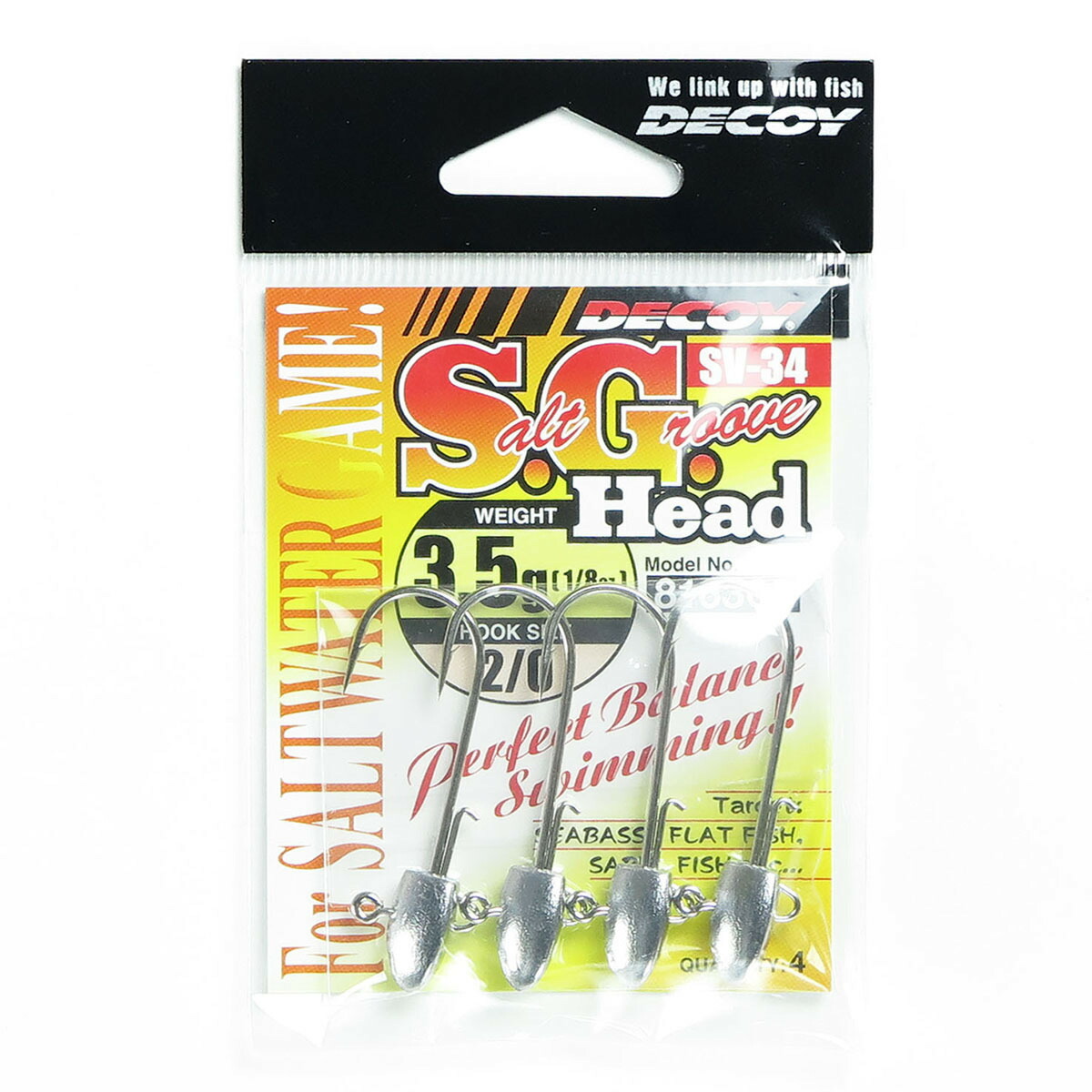 【楽天市場】「 カツイチ KATSUICHI S.G.ヘッド SV-34 #2/0-3.5g 1/8oz 」 【 楽天ランキング1位 】【 楽天 月間MVP & 月間優良ショップ ダブル受賞店 ...