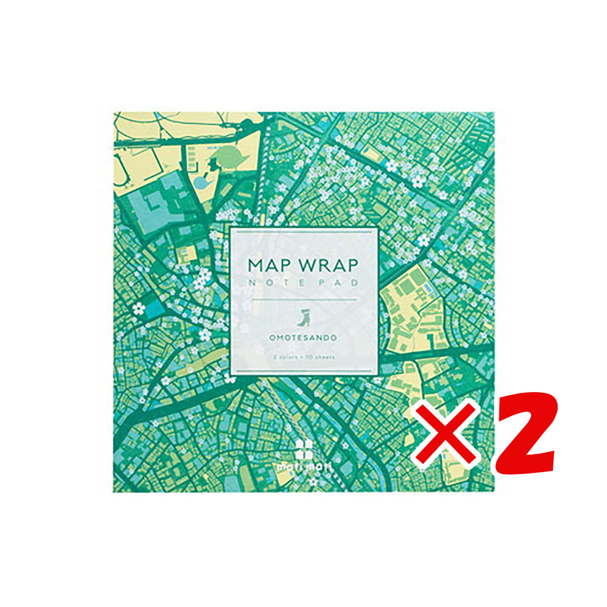 【楽天市場】【 まとめ買い ×2個セット 】 「 ゼンリン ノートパッド MAP WRAP NOTEPAD 表参道 8BC040H0A 」 【 楽天 月間MVP & 月間優良ショップ ダブル ...