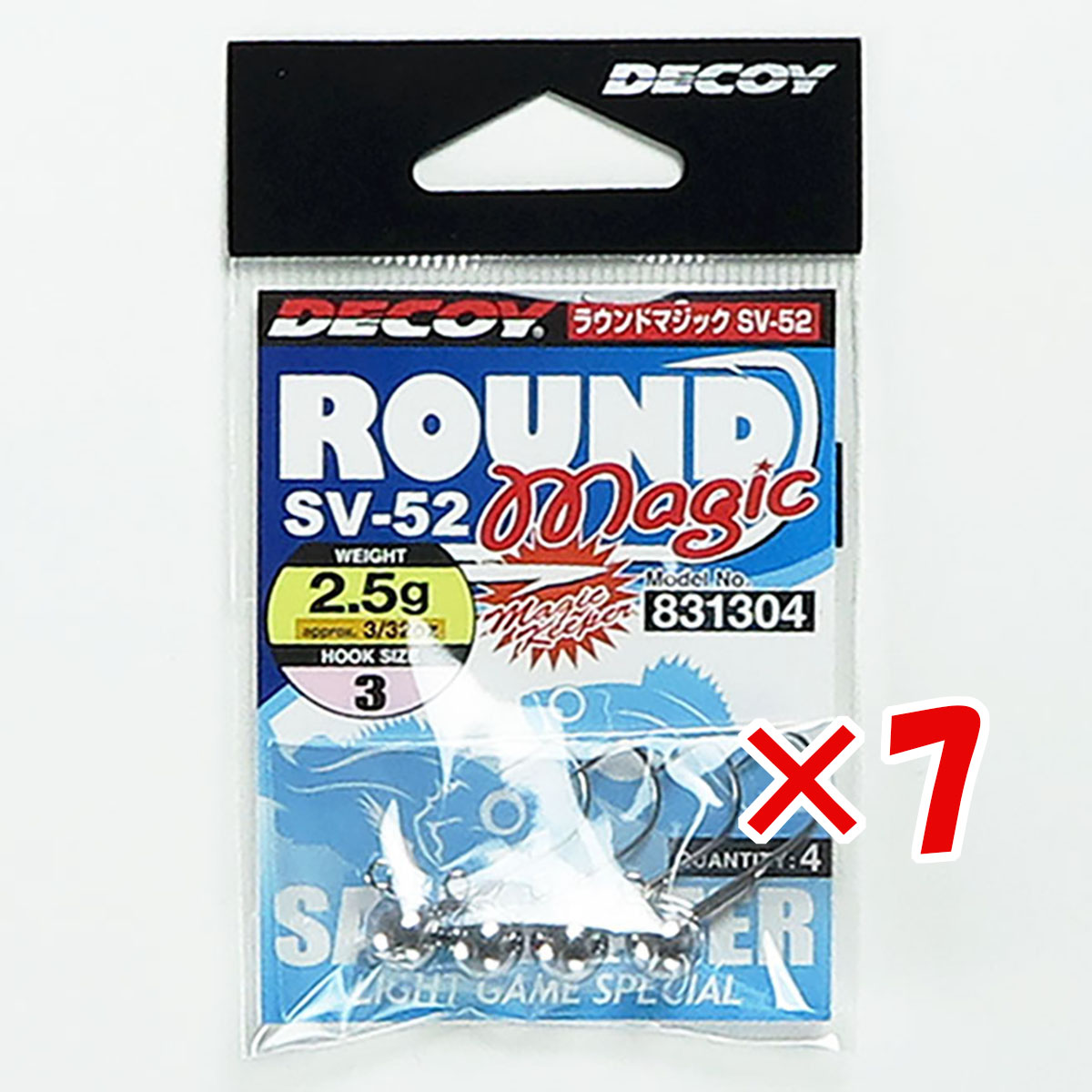 【楽天市場】【 月間優良ショップ 】 【まとめ買い ×7個セット】 送料無料 あす楽対応 カツイチ Katsuichi デコイ2 ラウンドマジック #3-2.5g 3/32oz SV-5 釣具 ...