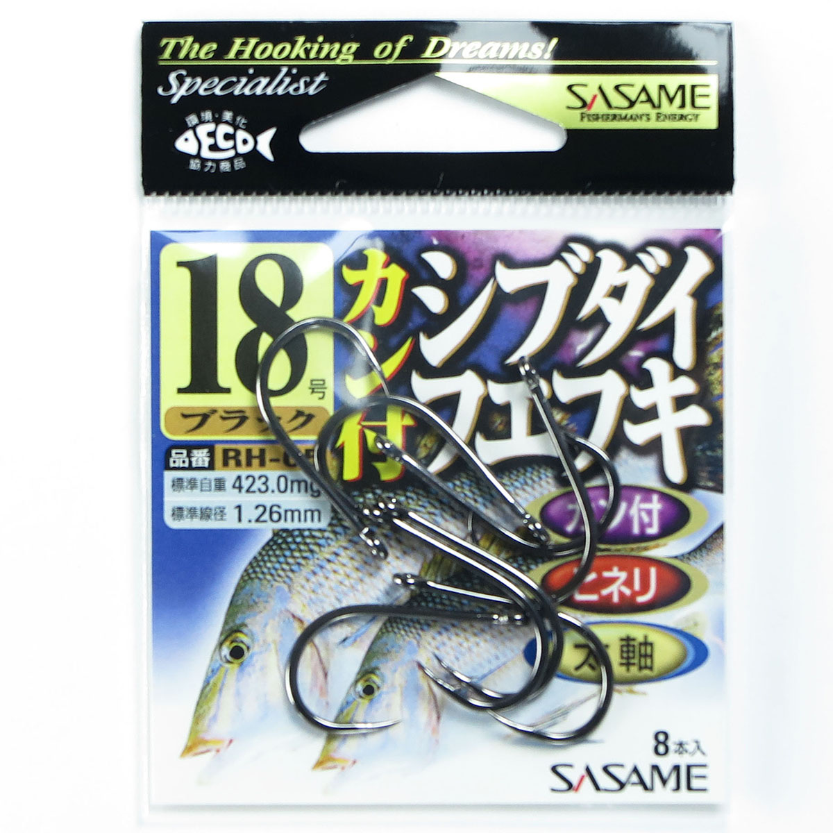 【楽天市場】「 ささめ針 SASAME RH-05 カン付シブダイ・フエフキ 18 」 【 楽天 月間MVP & 月間優良ショップ ダブル受賞店 】 釣り 釣り具 釣具 釣り用品：日用品・釣具 ...